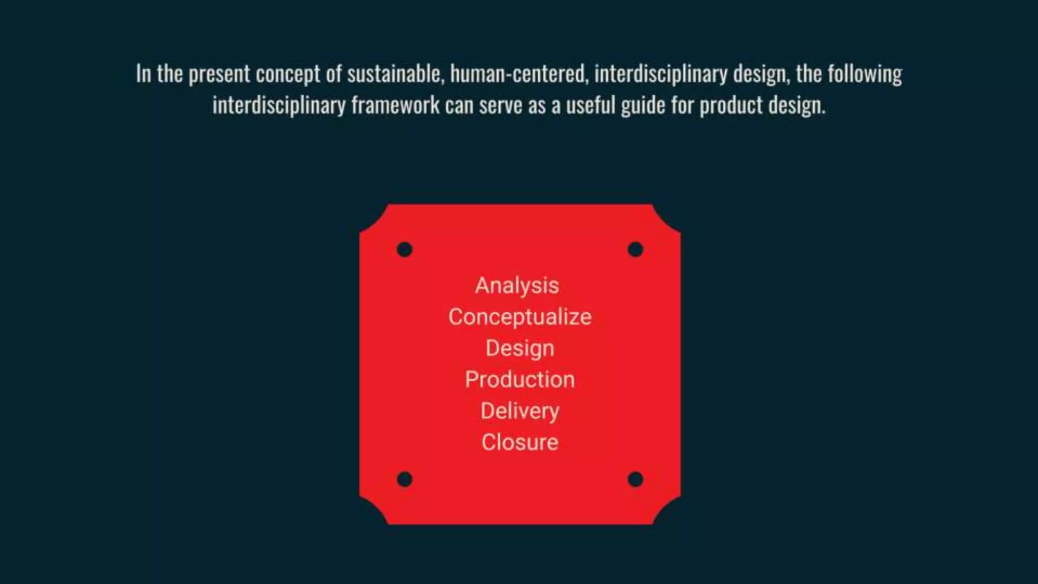 Human centred interdisciplinary framework | PPTX