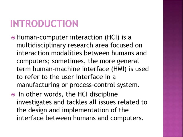 Human computer interaction | PPTX