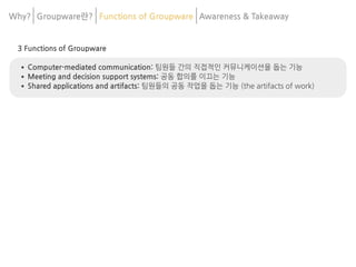 Human Computer Interaction - Chapter 19. groupware | PPT