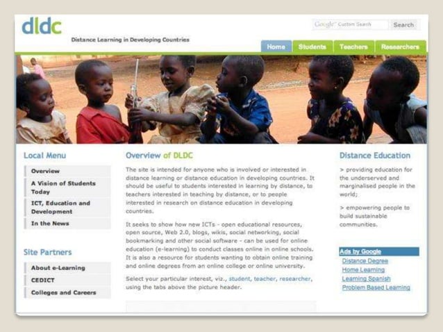 Human Computer Interaction Design For Distance Education Websites Ppt