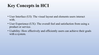 Human-Computer Interaction between human and computer (HCI).pptx