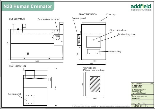 Human cremation-cremator-n20-datasheet