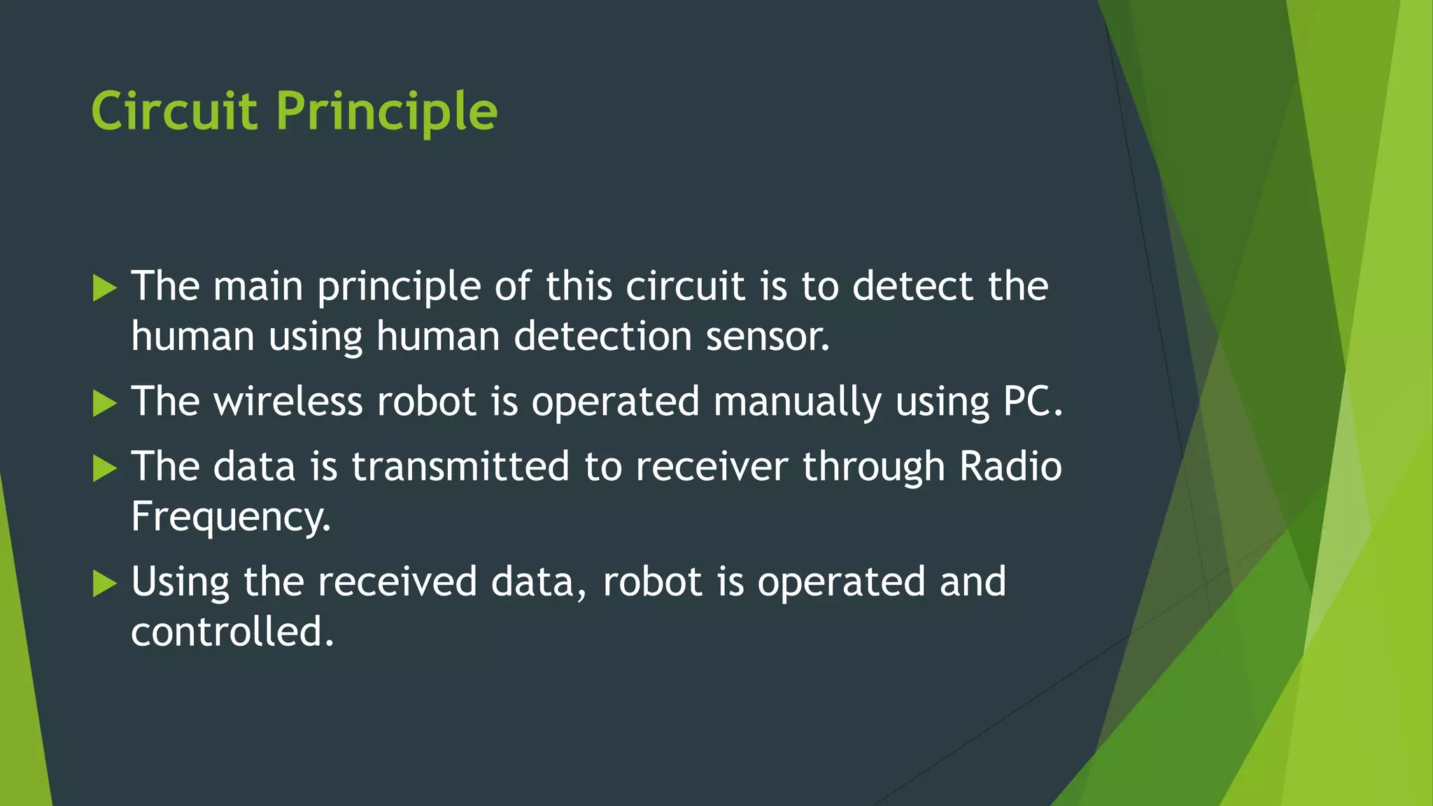 Human Detection Robot Pptx Robotics Technology And Computing 3563