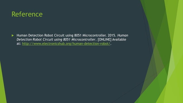 Human Detection Robot Pptx Robotics Technology And Computing