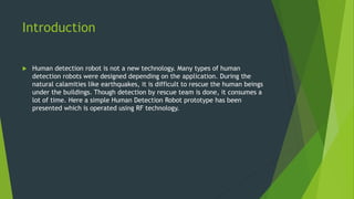 Human Detection Robot | PPTX