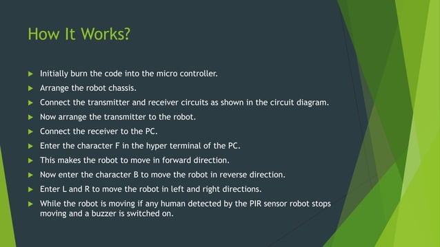 Human Detection Robot Pptx Robotics Technology And Computing