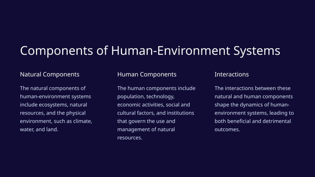 Human Environment System PowerPoint Presentation.pptx | Environmental ...