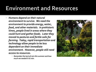 Human environment interaction | PPT