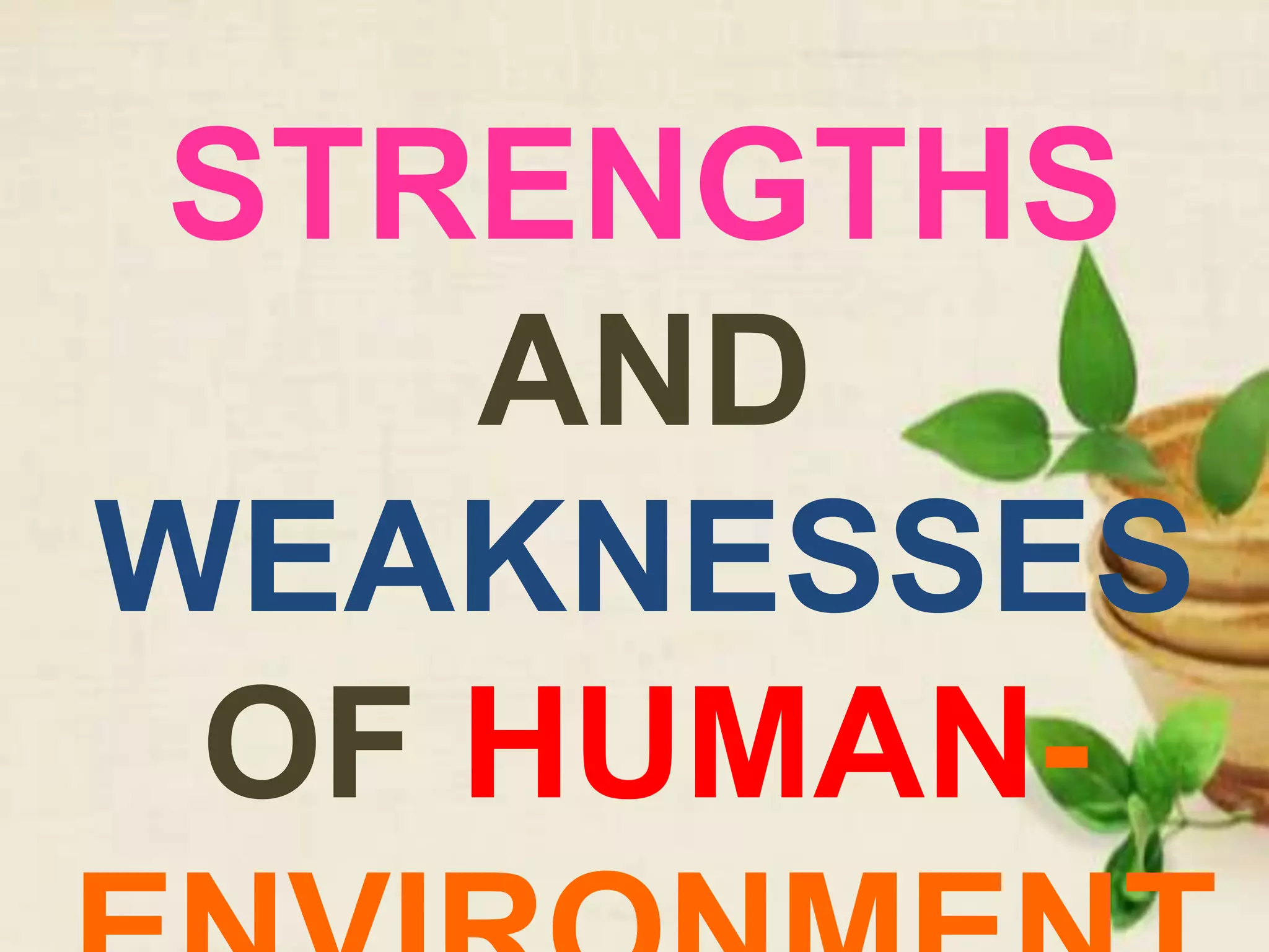 Human environment system ppt | PPTX
