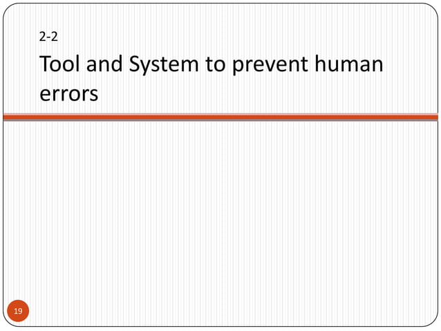 Human Error Prevention | PPTX