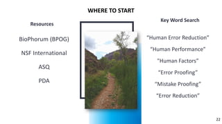 human error reduction PDA Pacific northwest | PDF