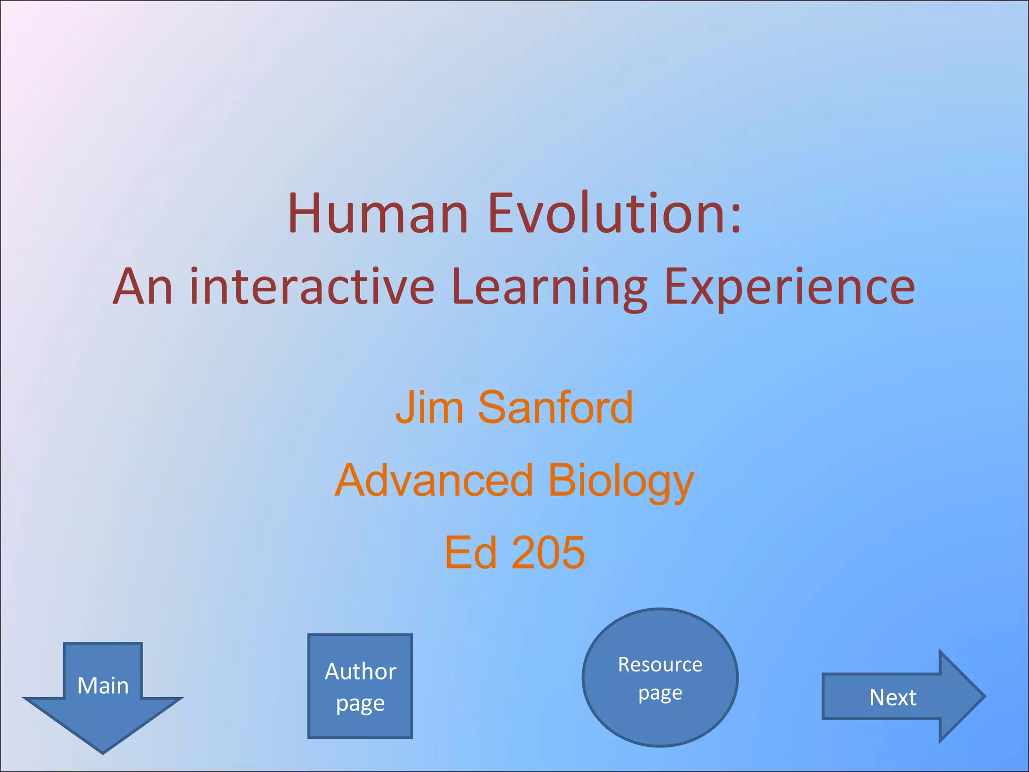 Human Evolution Interactive Powerpoint Presentation | PPT