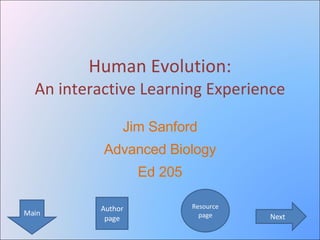 Human Evolution Interactive Powerpoint Presentation | PPT