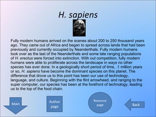 Human Evolution Interactive Powerpoint Presentation | PPT