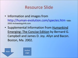 Human Evolution Interactive Powerpoint Presentation | PPT