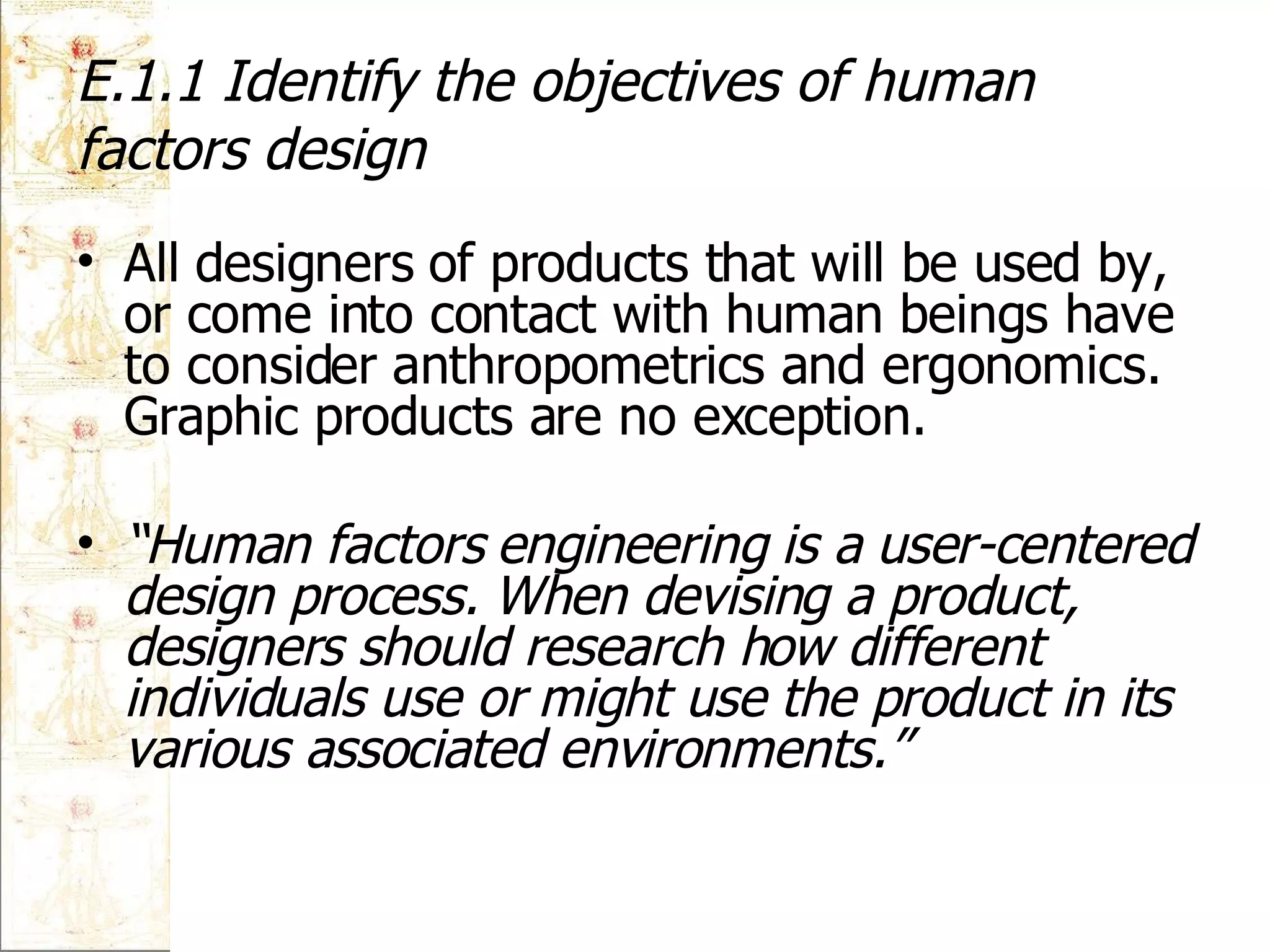 Human Factors Design E.1.1 | PPS