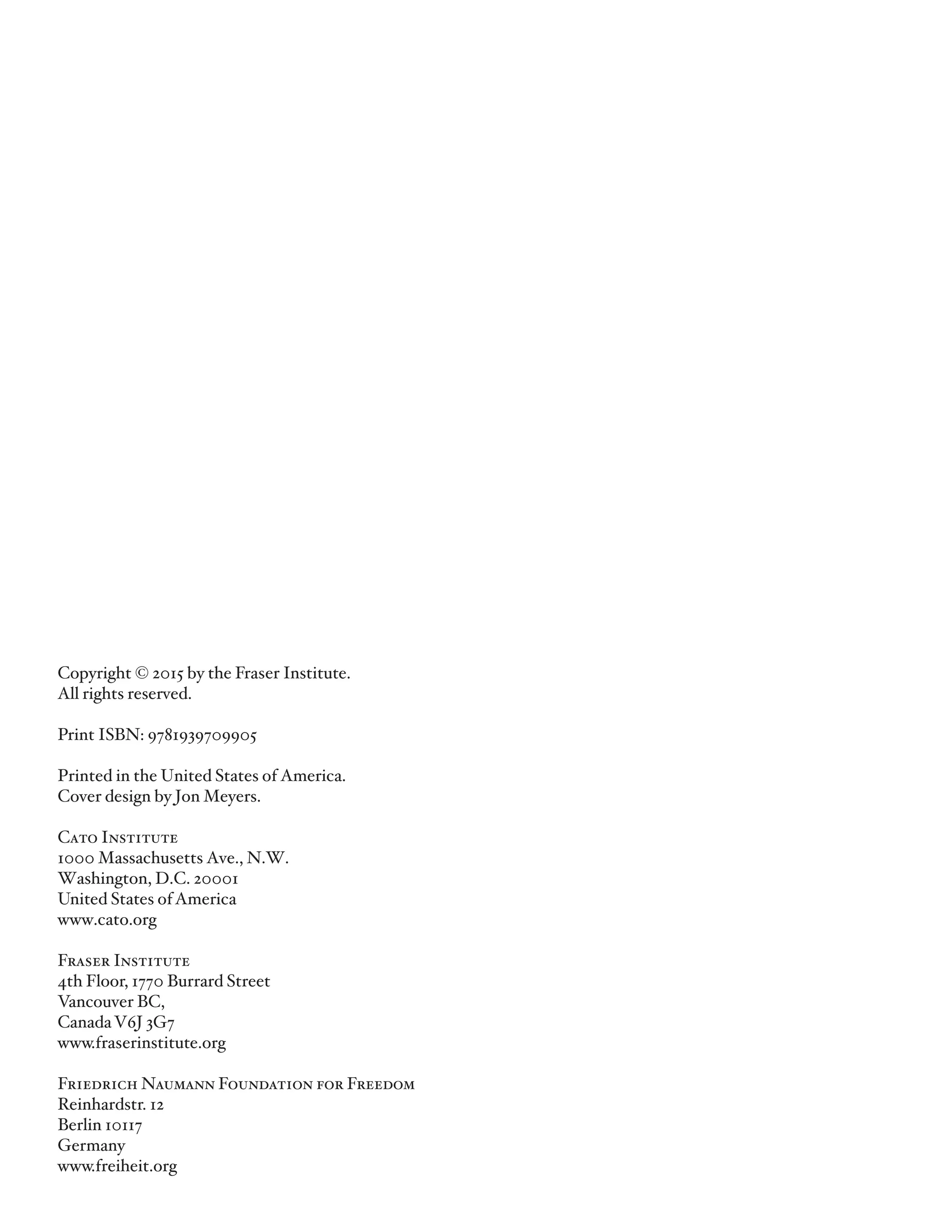 Human Freedom Index - 2015 by Cato Institute | PDF