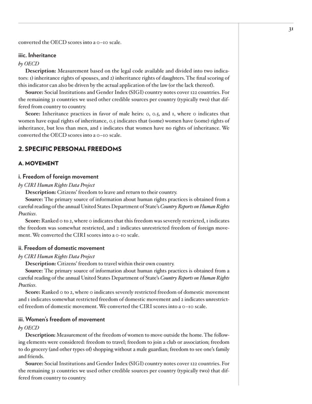 Human Freedom Index - 2015 by Cato Institute | PDF
