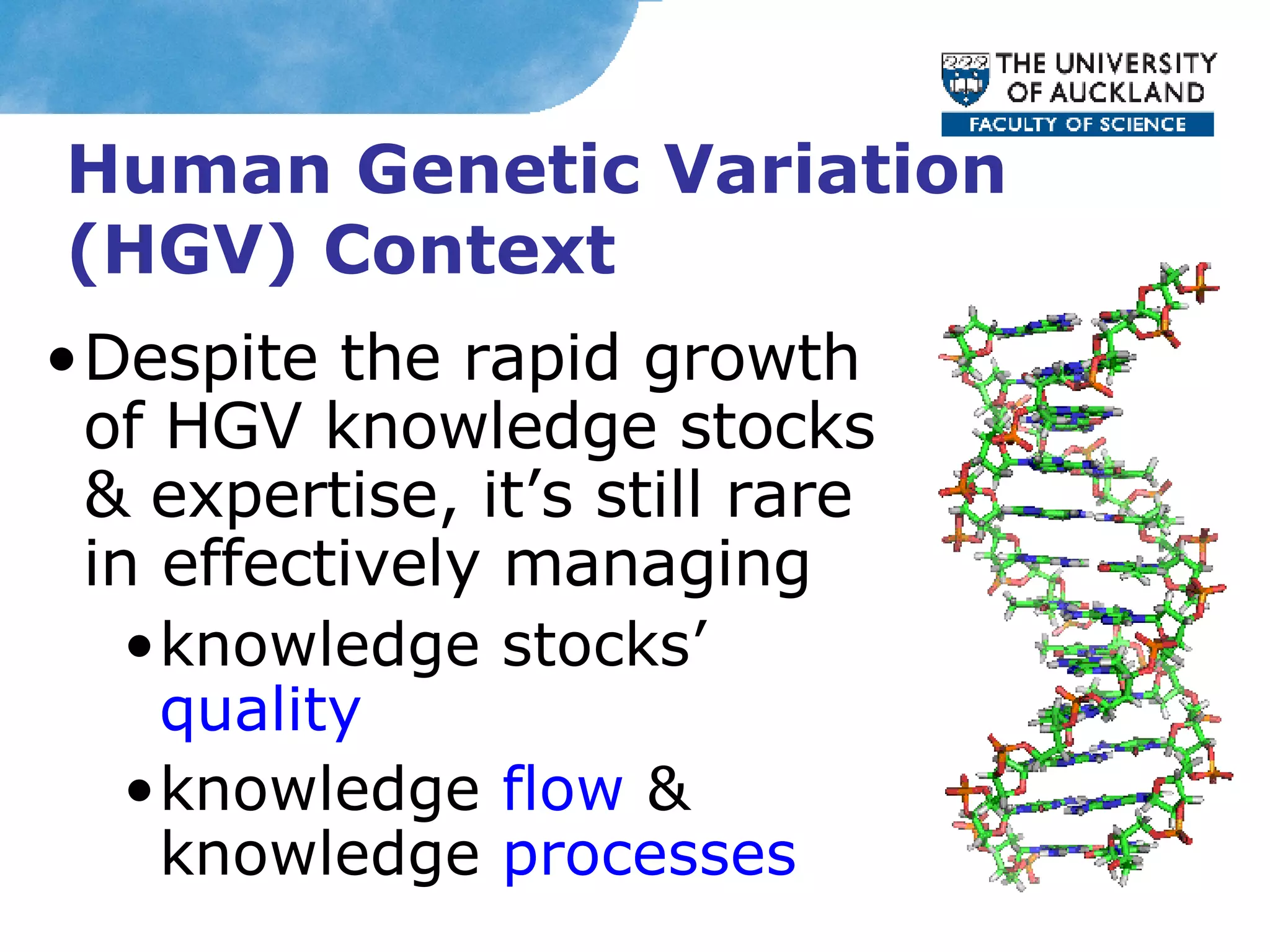 Human Genetic Variation Knowledge Management Framework: preliminary ...