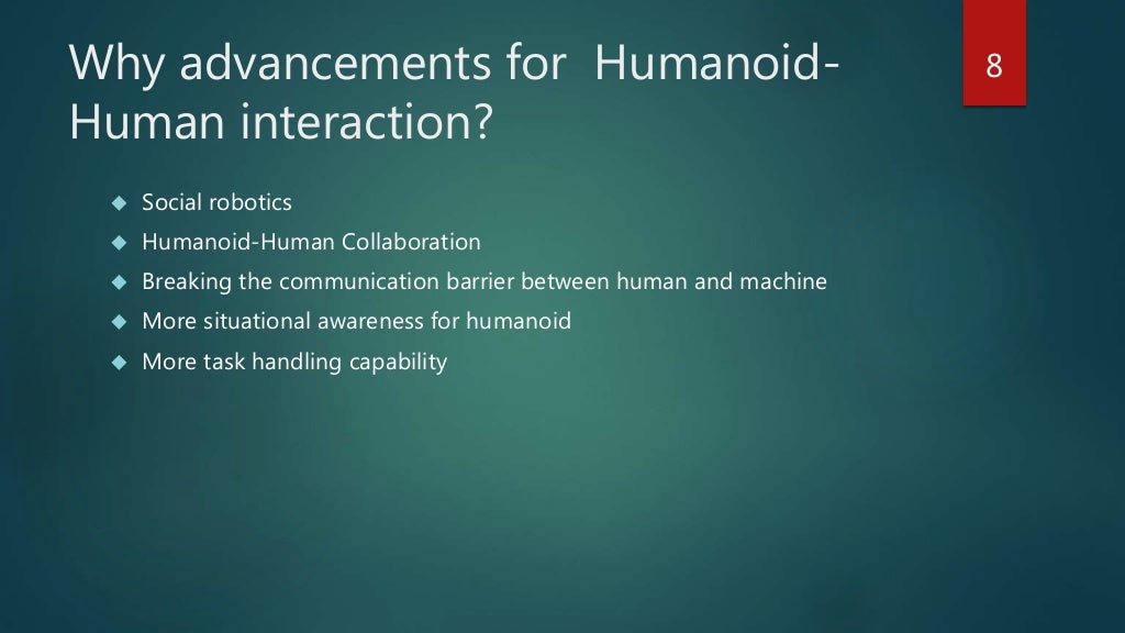 Human-Humanoid interaction