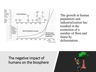 Human impact on the biosphere | PPTX | Environment | Science