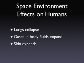 Human Limits in Space | PPT