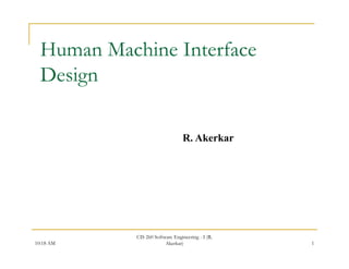 Human machine interface | PDF