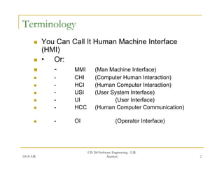 Human machine interface | PDF