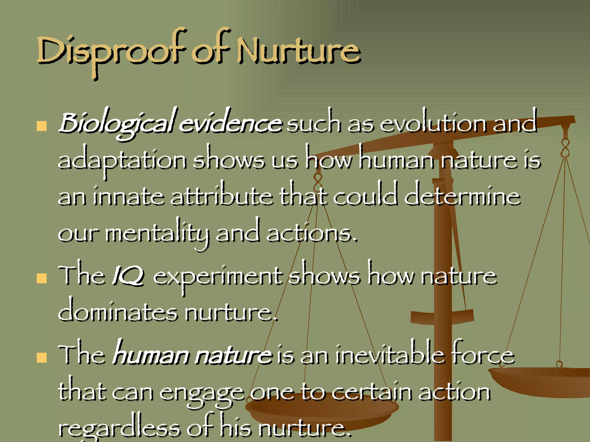 Human Nature Presentation | PPT
