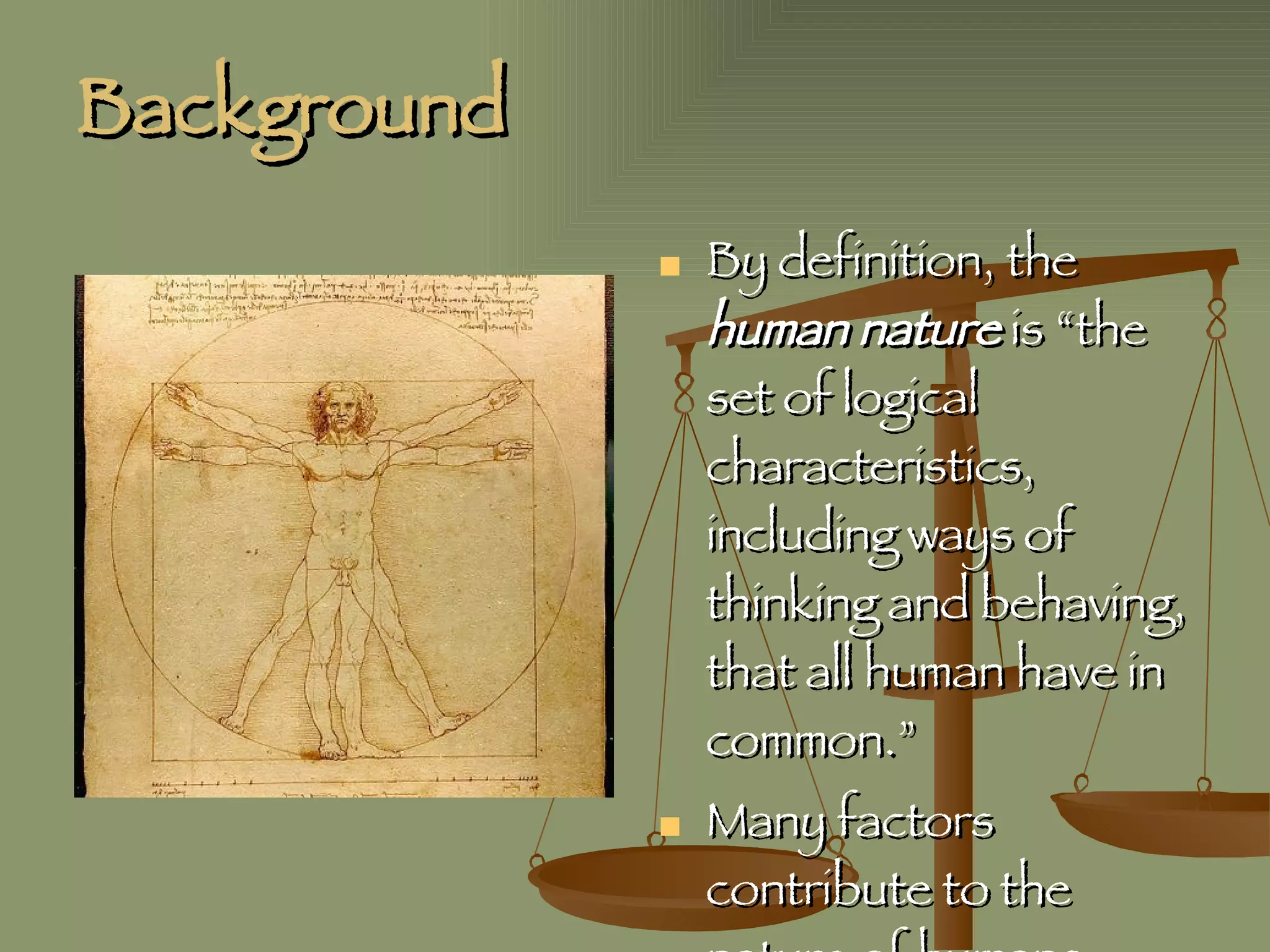 Human Nature Presentation | PPT