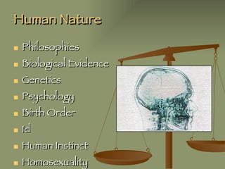 Human Nature Presentation | PPT