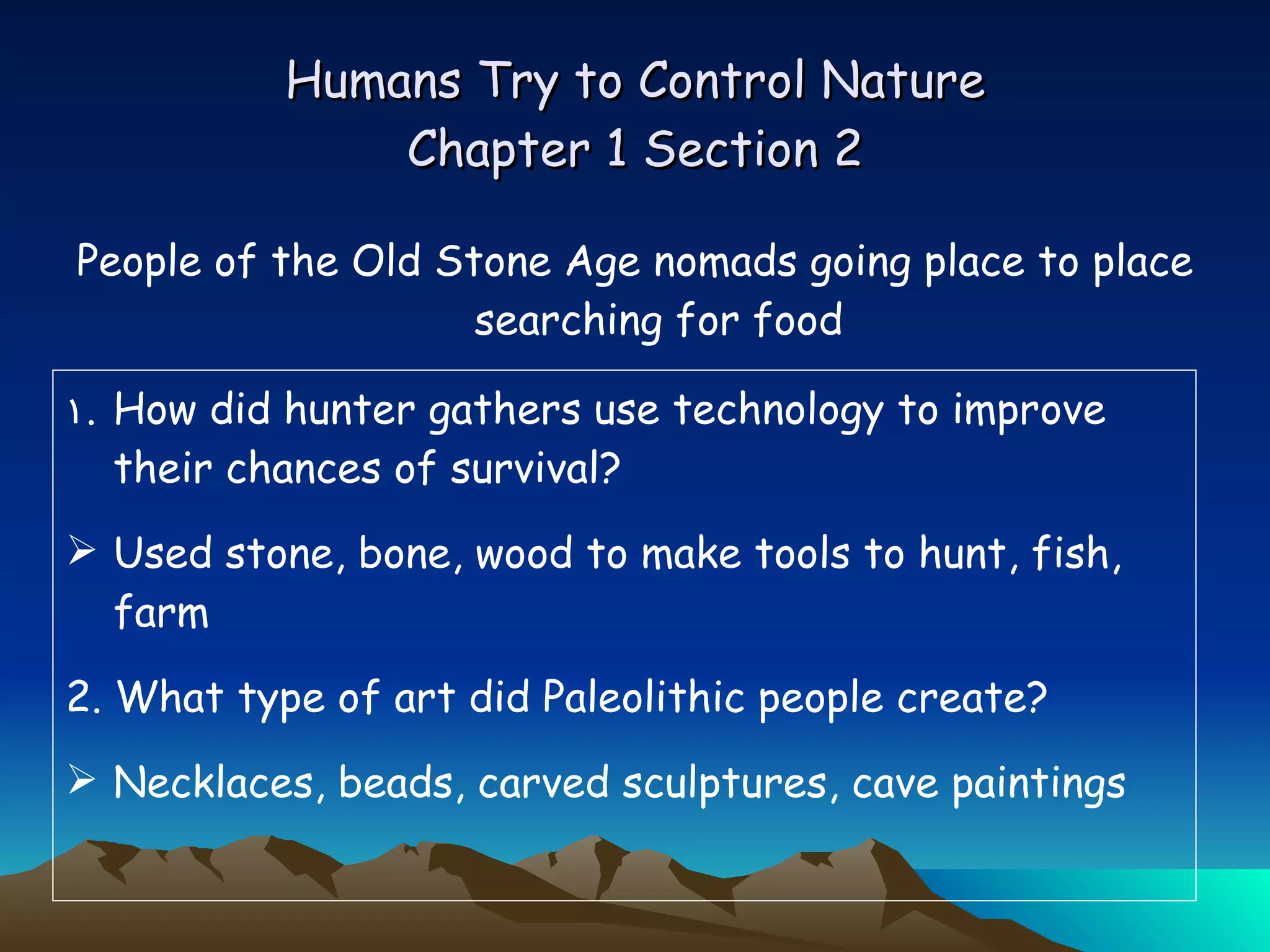 Human Origins In Africa Ch 1 Sect 2 Gr | PPT