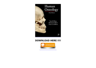 Human Osteology | PDF