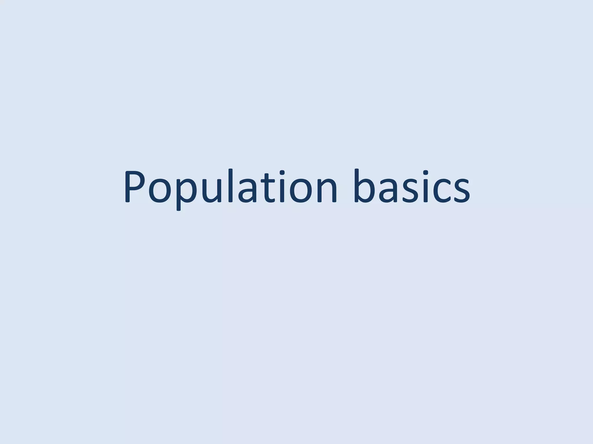 Human population | PPT