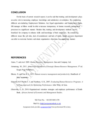 Human Resource Sample from Assignment Desk | PDF