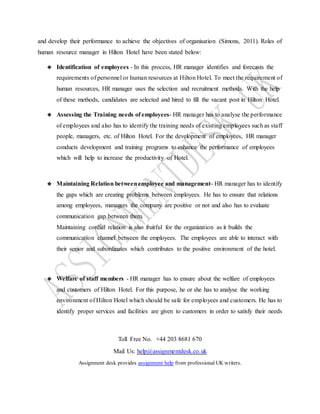 Human Resource Sample from Assignment Desk | PDF