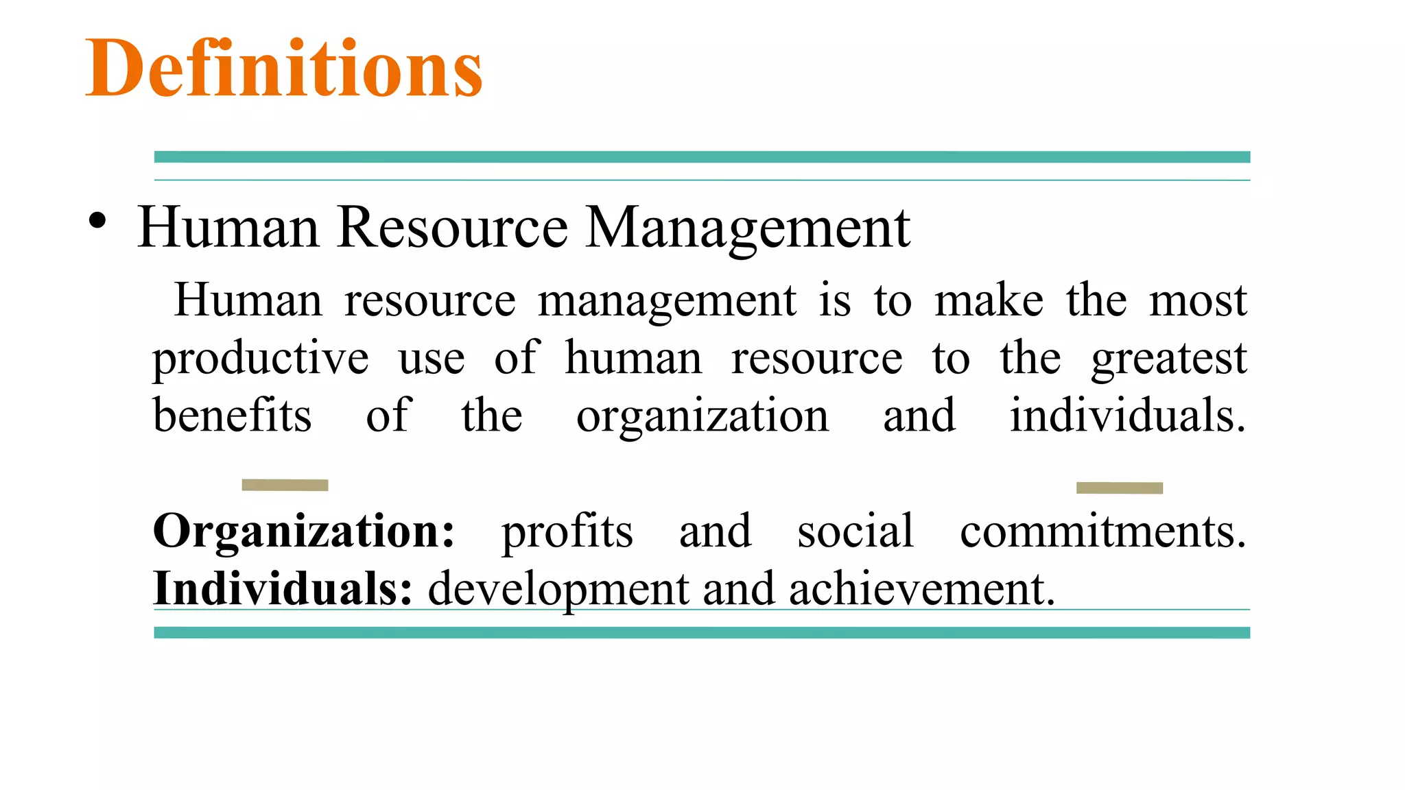 Human resource management | PPT