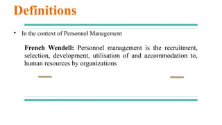 Human resource management | PPT