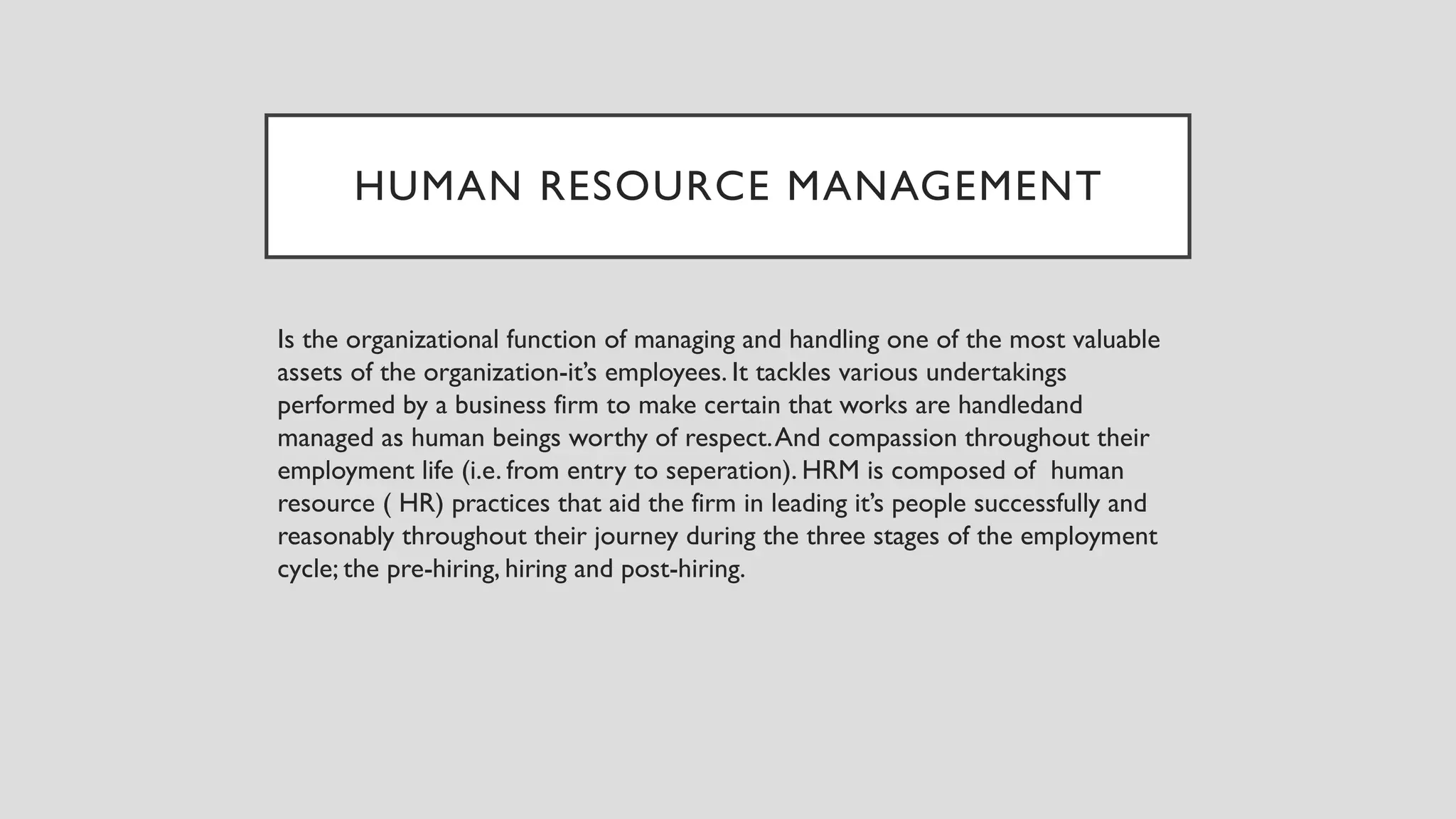 human resource management development topic | PPT
