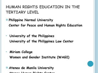 Human Rights in Philippine Schools | PPT