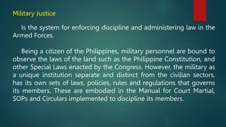 Human-Rights-Military-Justice.pptx | Law