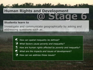 NSW Stage 6 Geography - Development assessment task | PPT