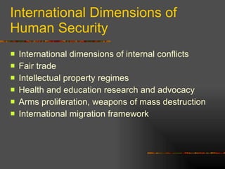 Human Security Approach | PPT