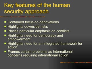 Human Security Approach | PPT