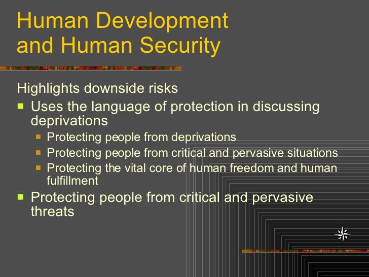 Human Security Approach