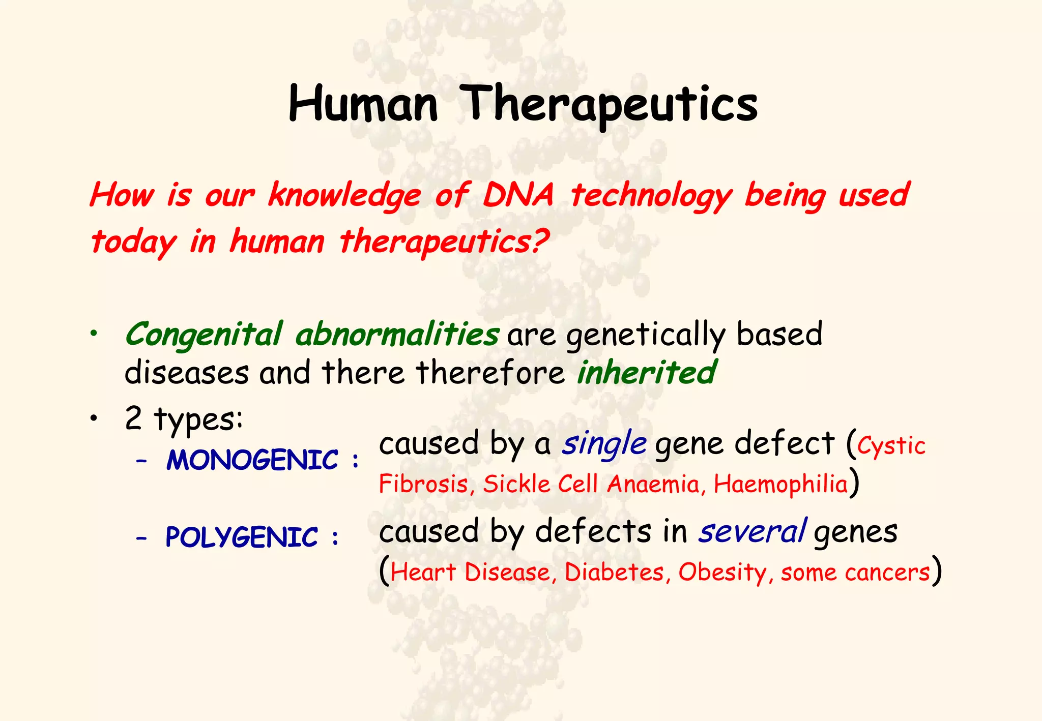 Human Therapeutics | PPT