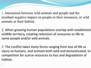 Human wildlife conflict | PPTX