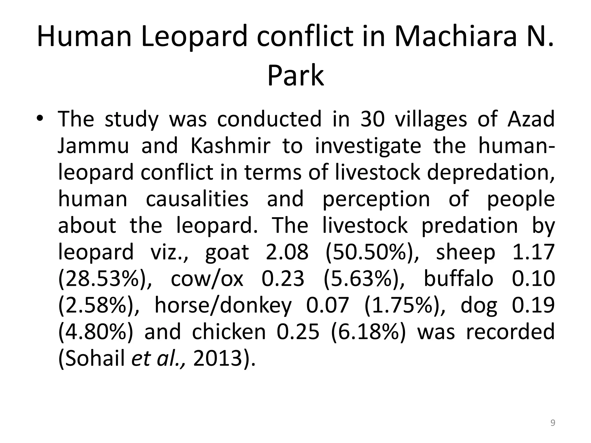 Human wildlife conflict | PPTX