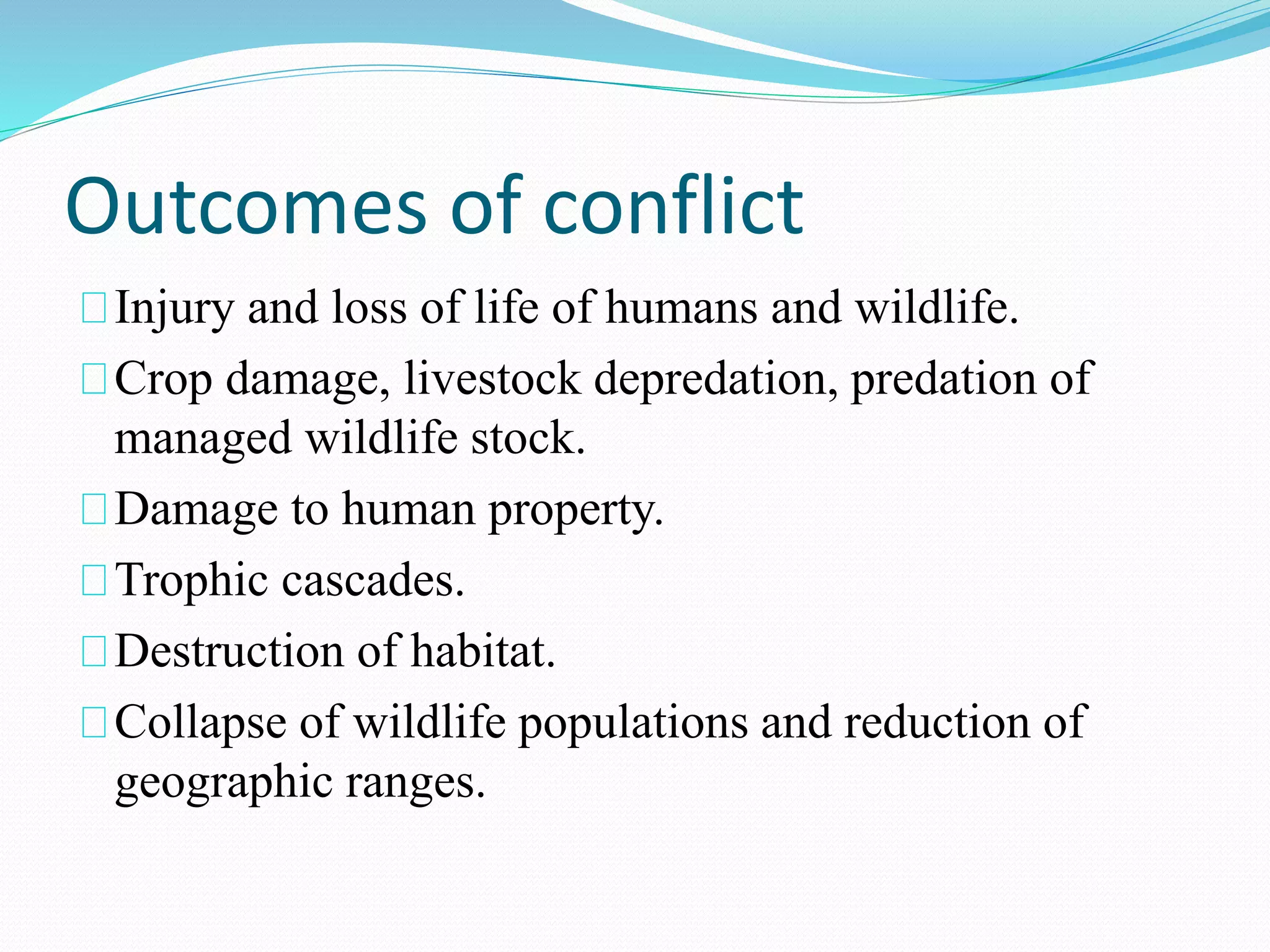 Human wildlife conflict | PPTX