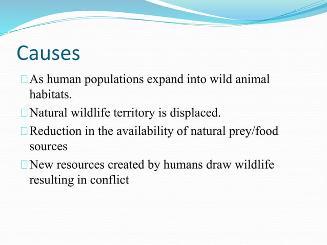 Human wildlife conflict | PPTX